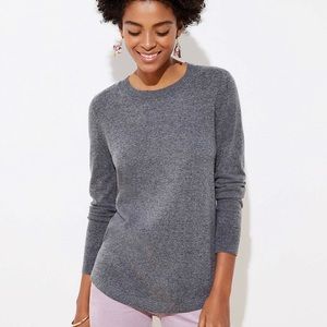 LOFT | Sweaters | Loft Gray Shirttail Sweater | Poshmark